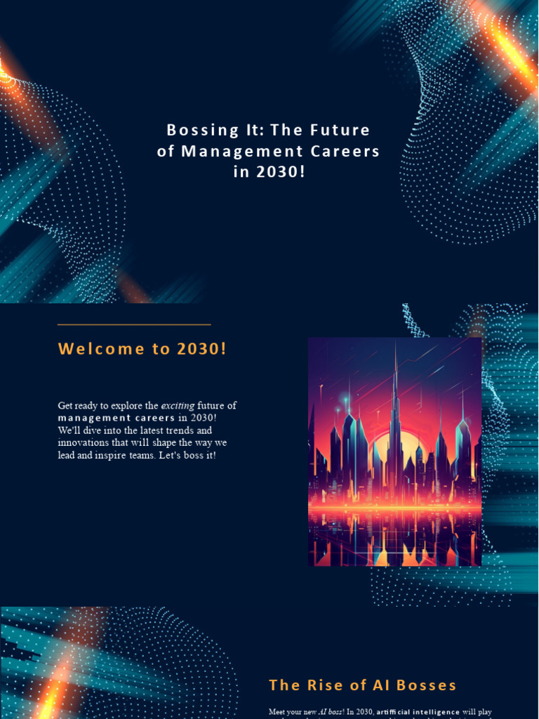 Slidesgo Bossing It The Future of Management Careers in 2030 ...