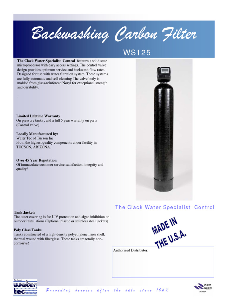GAC Filter | PDF | Valve | Industrial Processes