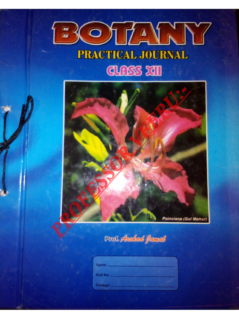 XII - Complete - Botany - Journal - (Arshad - Jamal) ... - by - PROF ...