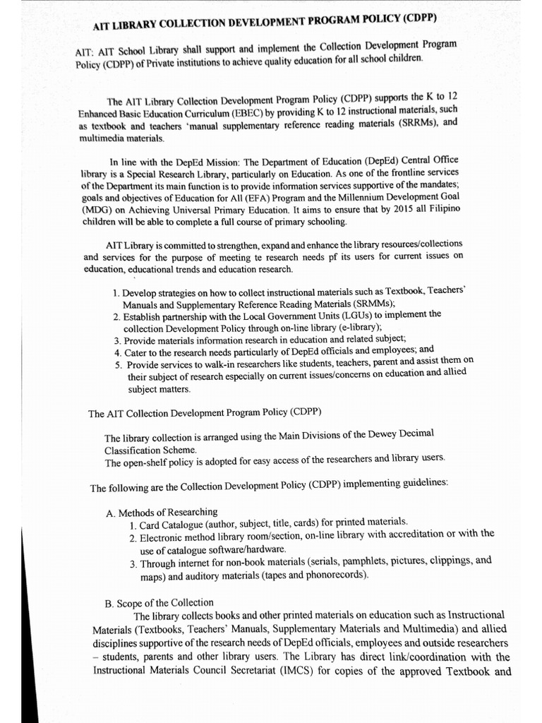 Library Policies | PDF