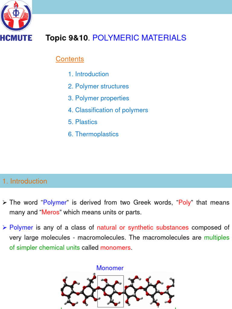 CHƯƠNG 9 - CHẤT DẺO | PDF | Polymers | Deformation (Engineering)