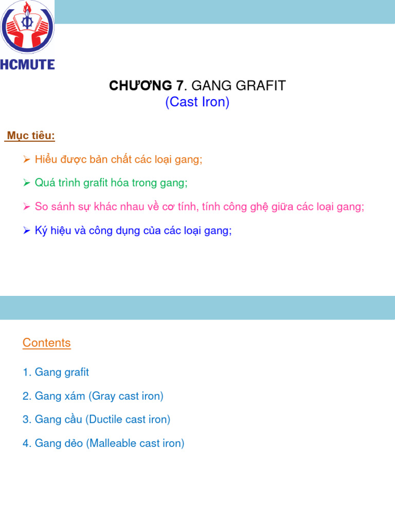 Chương 7 - Gang Graphit | PDF