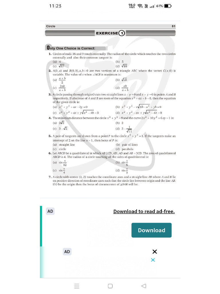 Circle Pink Book Section 1 | PDF