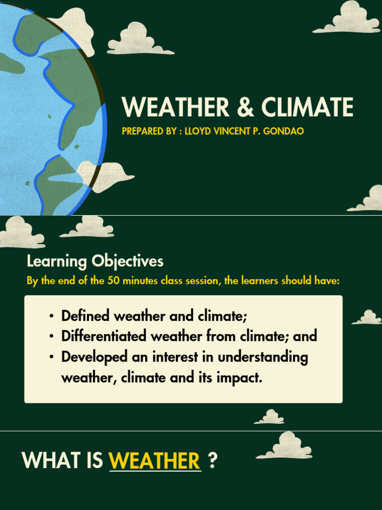Weather and Climate Students | PDF | Equator | Weather
