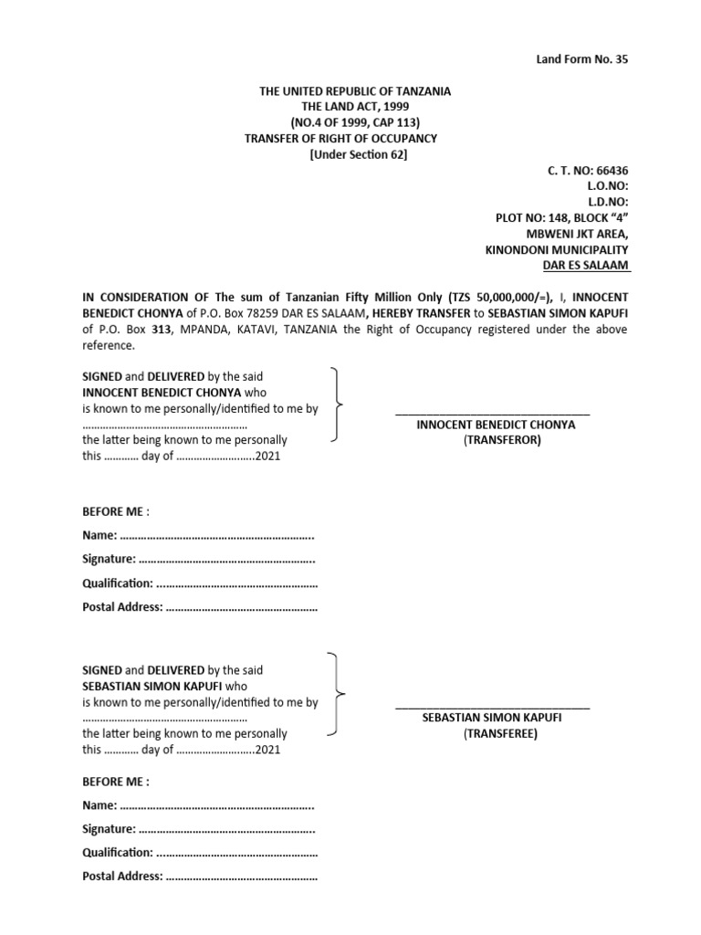 Land Form No 35 | PDF | Public Services | Written Communication