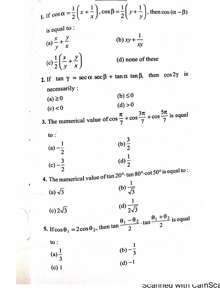 Trigo+ Te Quiz | PDF