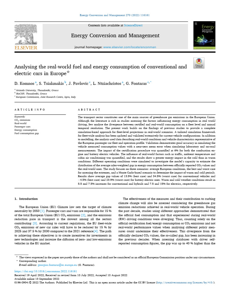 6Analysing the real-world fuel and energy consumption of conventional ...