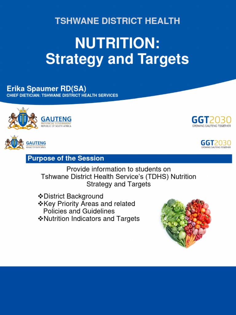 Nutrition Strategy for Health Students | PDF | Malnutrition | Dietitian