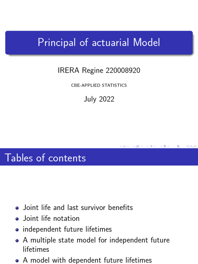 Summary For Joint Life and Last Survivor Benefits | PDF | Insurance ...