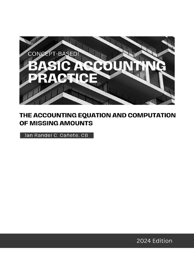 Basic Accounting Practice - Missing Amounts-4 | PDF | Debits And Credits | Equity (Finance)