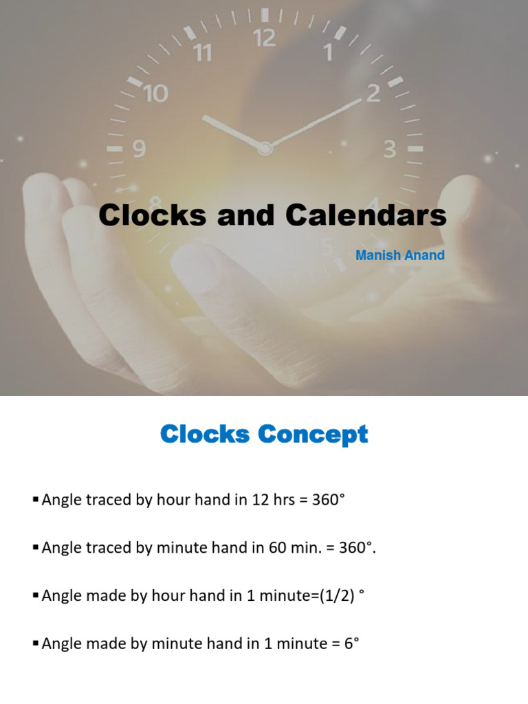 Clocks and Calenders | PDF