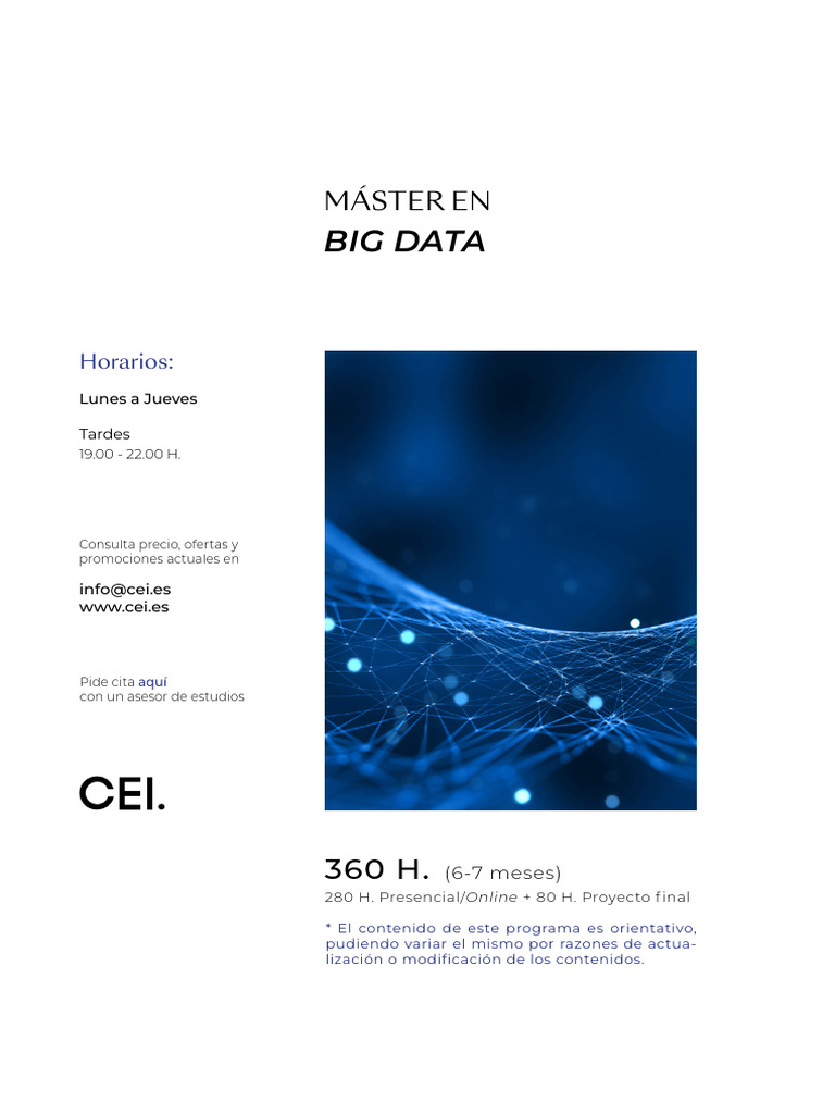 Master en Big Data | PDF | Big Data | No Sql