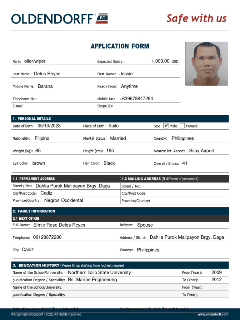 Oldendorff Cv Final Pdf