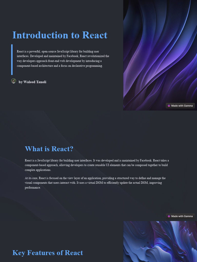Introduction To React | PDF | User Interface | Software Engineering