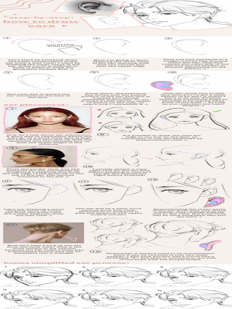 How To Draw Ears | PDF