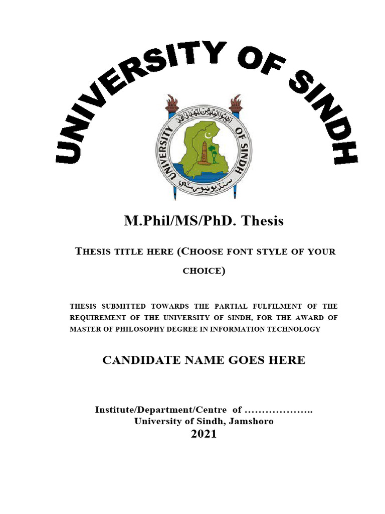 MPH-PHD Thesis - MS Word Template | PDF | Thesis | Academic Degree