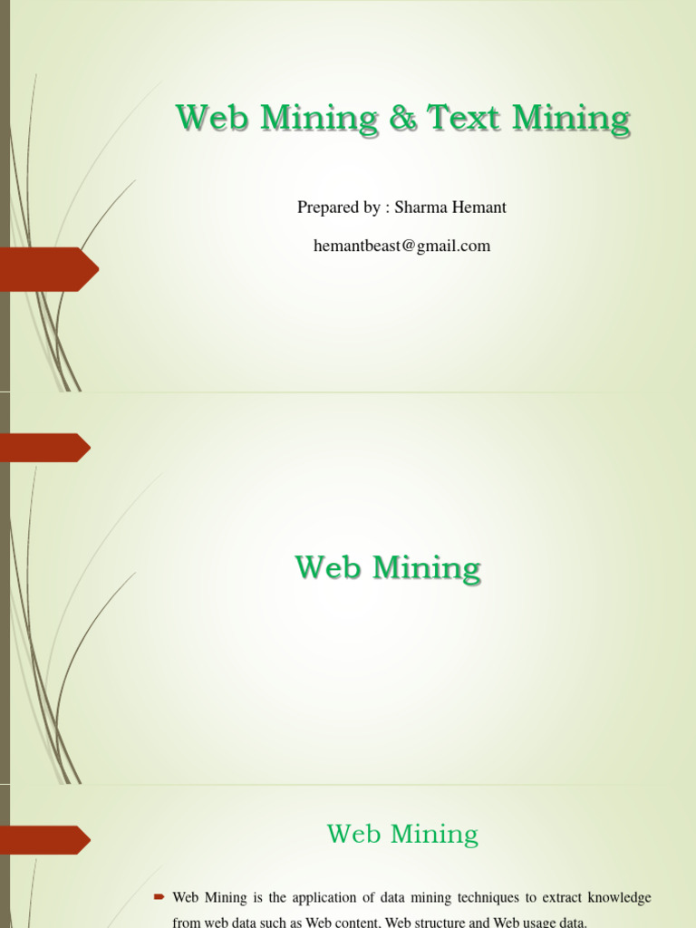 Webminingtextmining 160906165305 | PDF | World Wide Web | Internet & Web