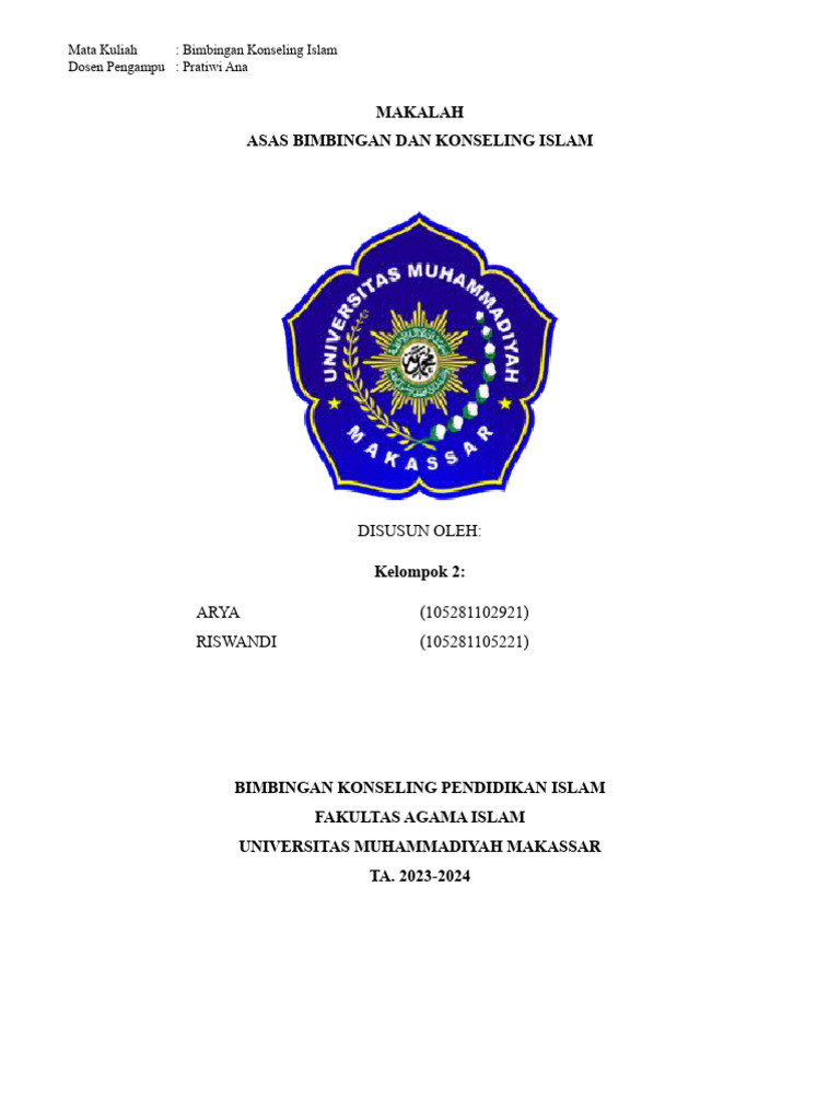Asas Bki Kelom. 2 | PDF | Sains & Matematika