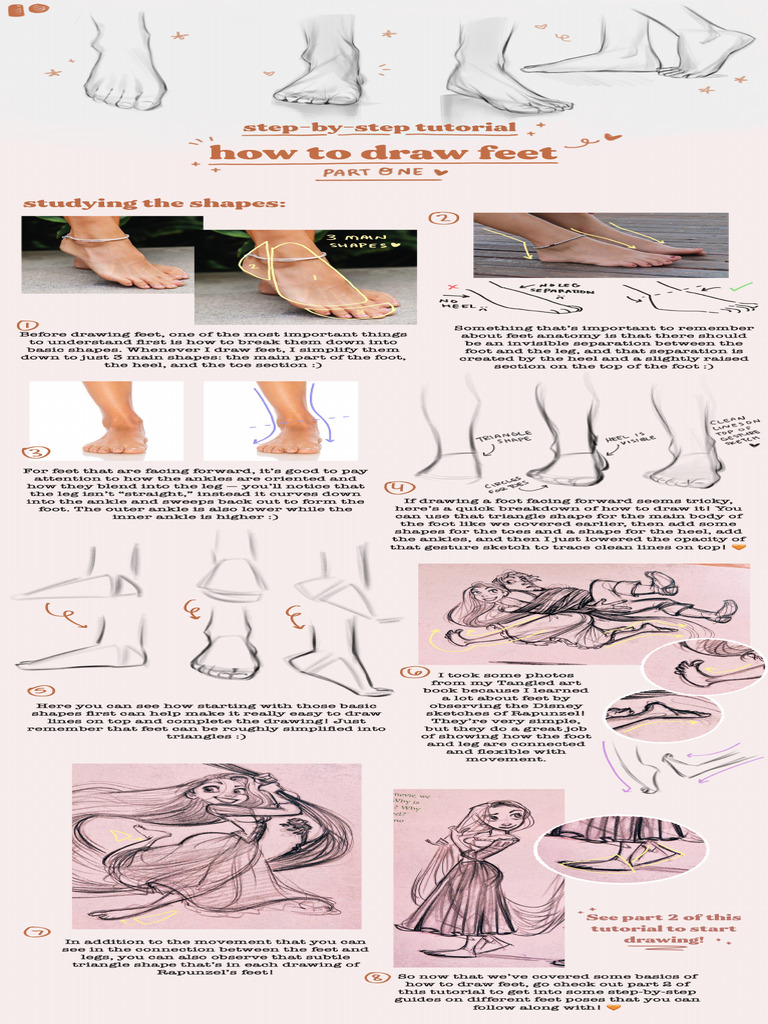 How To Draw Feet - Part One | PDF