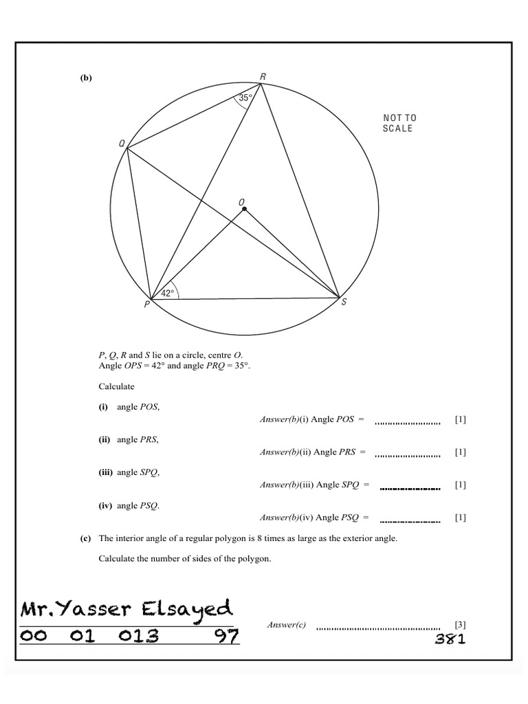Circle Theorem P4 Pdf Circle Triangle