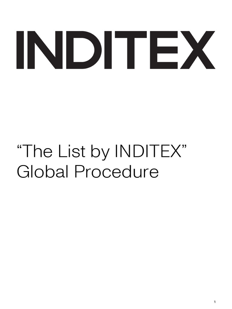 Inditex Supplier Inclusion Procedure 2025 | PDF | Non Disclosure ...