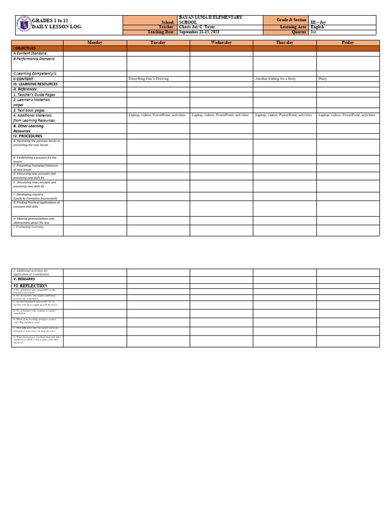 DLL-Diagnostic Test & Phil IRI | PDF | Learning | Educational Assessment