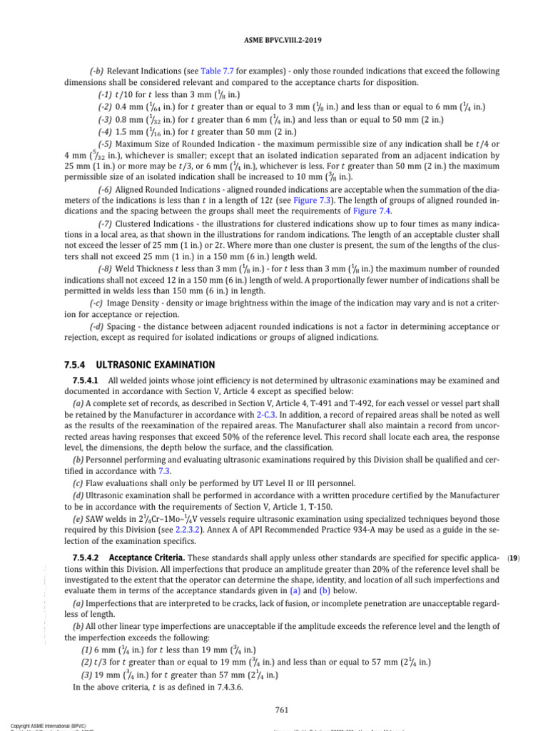Asme Viii - Div.2 - Part 7.5 | PDF | Welding | Construction