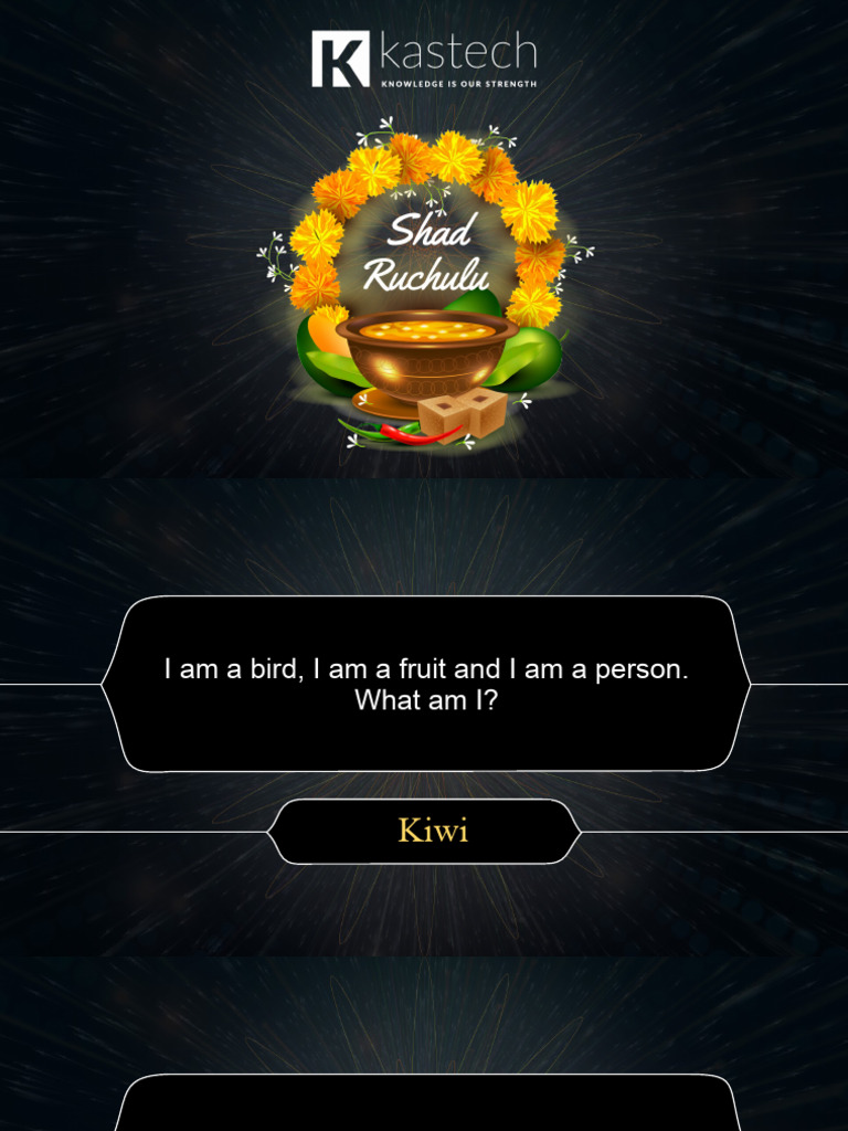 Shadruchulu Brainteaser | PDF | Fruit | Foods