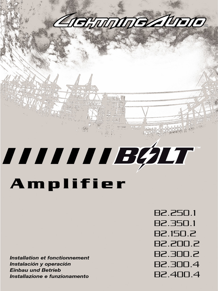 Manual Lightning Audio Bolt B2.400.4 | PDF | Electronic Filter ...