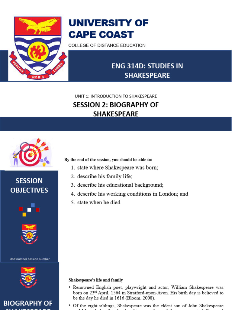 Unit 1 Session 2 | PDF | William Shakespeare