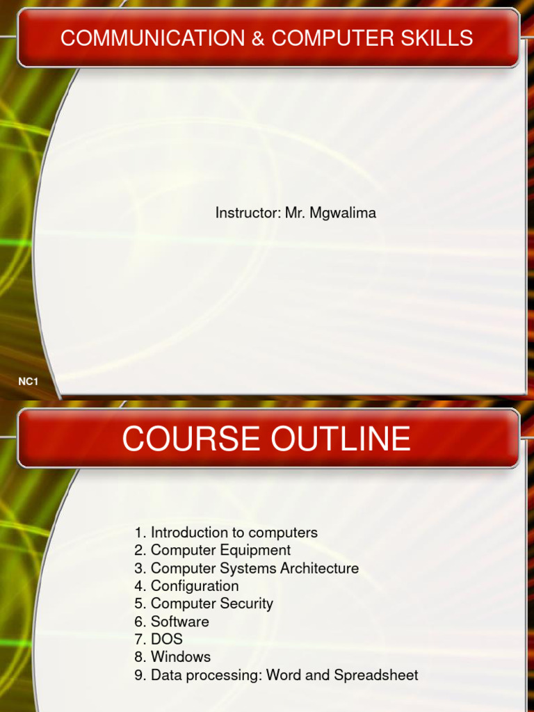 Intro CCS | PDF | Printer (Computing) | Operating System Intro CCS | PDF | Printer (Computing) | Operating System