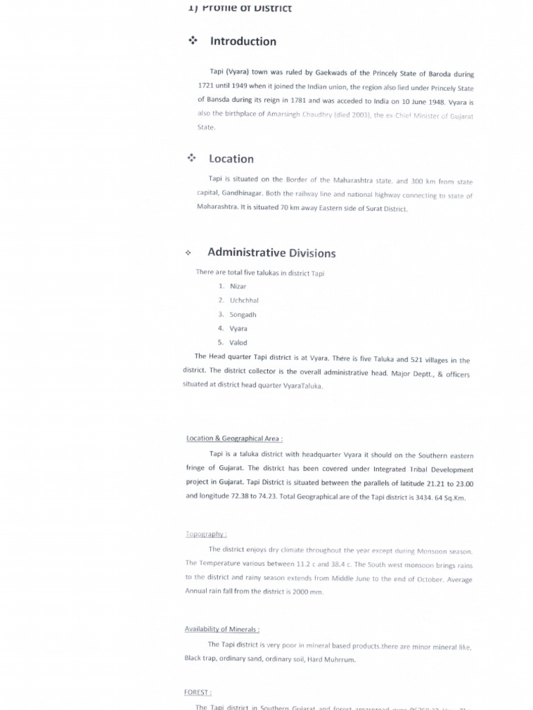 Profile of District | PDF