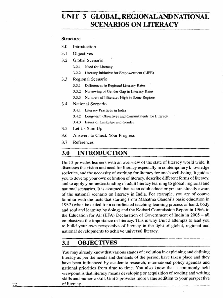 Unit 3 | PDF | Literacy | Learning