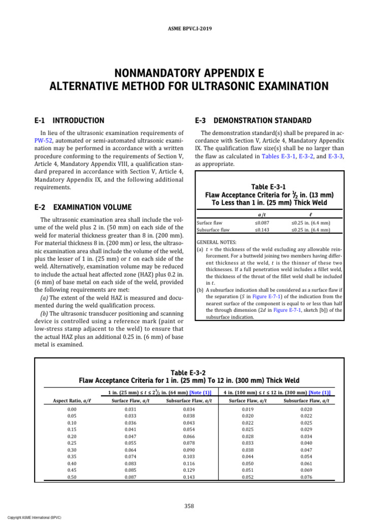 Asme I - Nonmandatory Appendix e | PDF | Welding | Construction