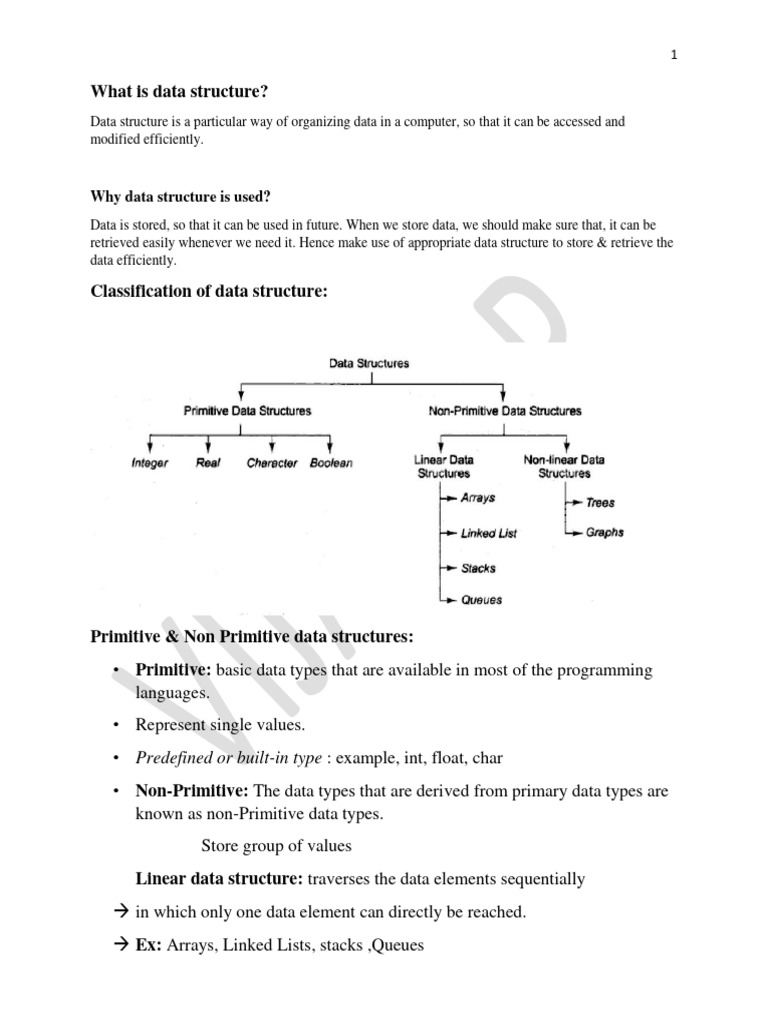 Ds Module 1 Notes 2020 | PDF | Pointer (Computer Programming) | Integer ...