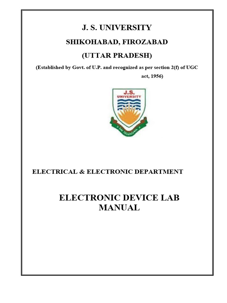 Btec-32p-Electronics Device Lab Manual | PDF | Rectifier | Diode