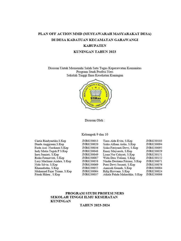 New Plan Off Action MMD 2 Salinan | PDF