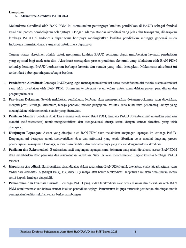 Mekanisme Akred | PDF