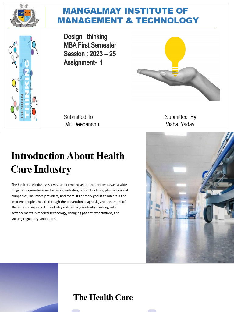 Design Thinking in Healthcare Innovation | PDF | Health Care | Design ...
