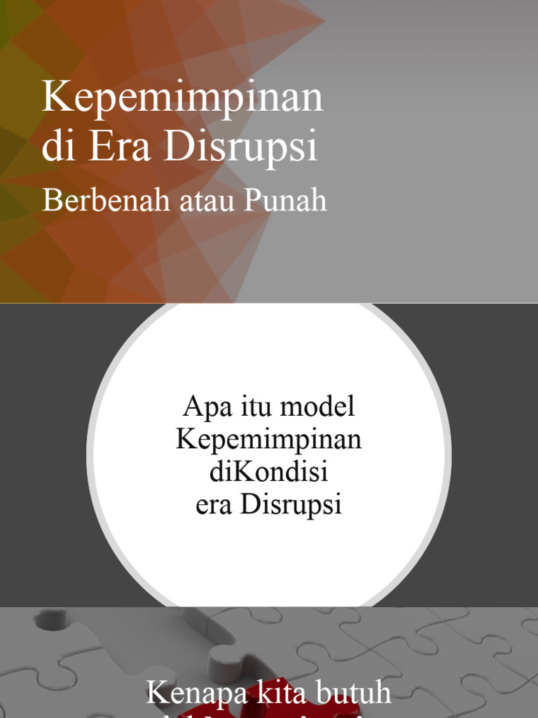 Kepemimpinan Di Era Disrupsi For LDK Unkhair | PDF