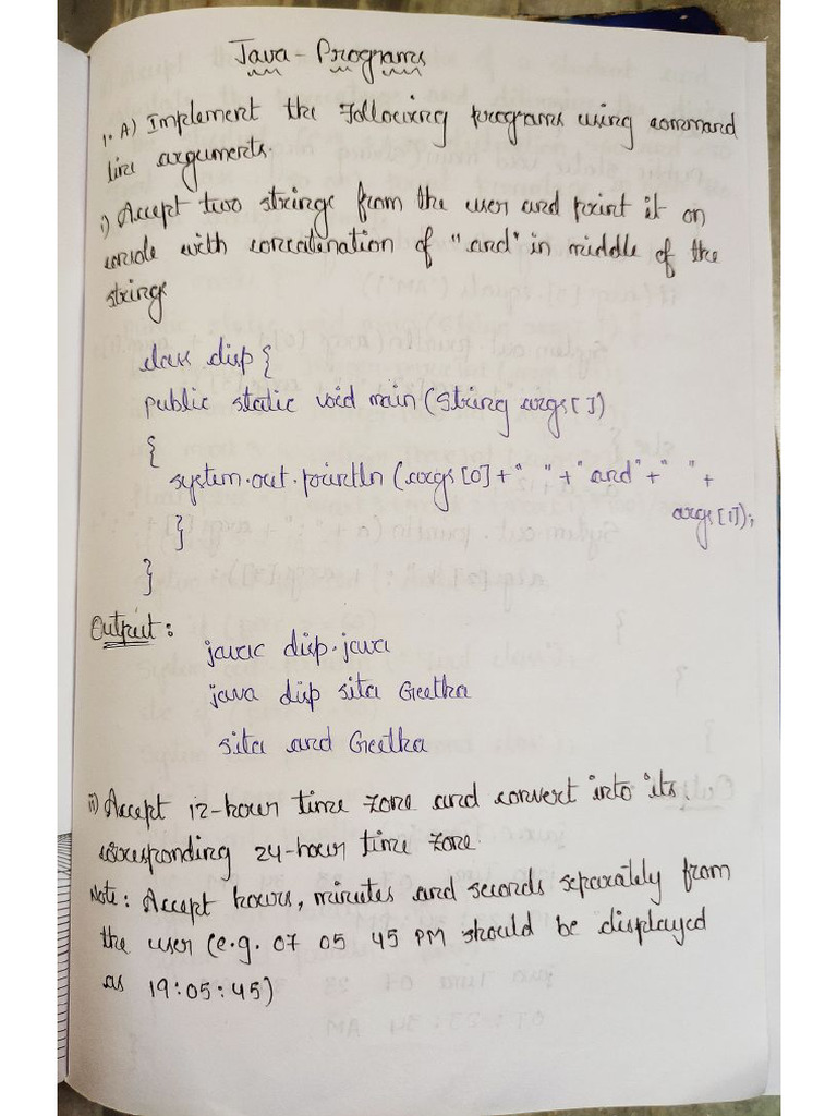 Java Programs 1,2 | PDF