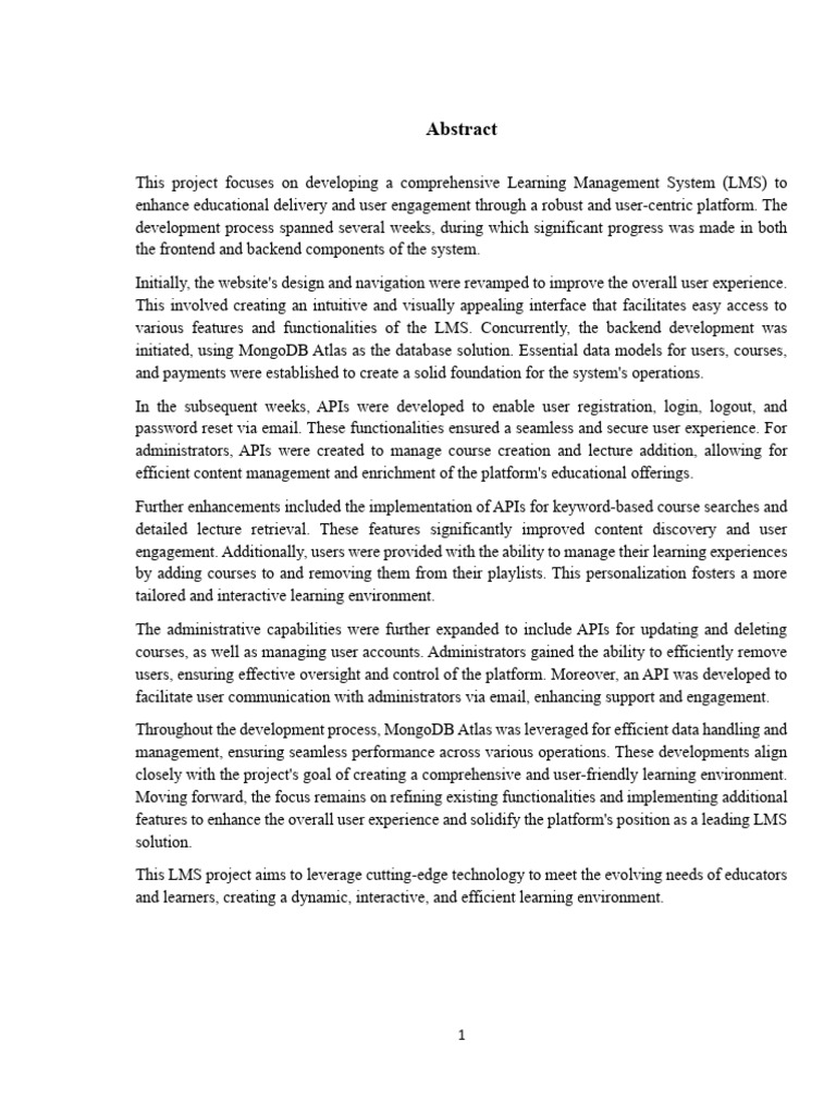 E Learningreport1 | PDF | Software Development Process | Educational Technology