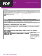 Cambridge Lesson Plan Template | PDF