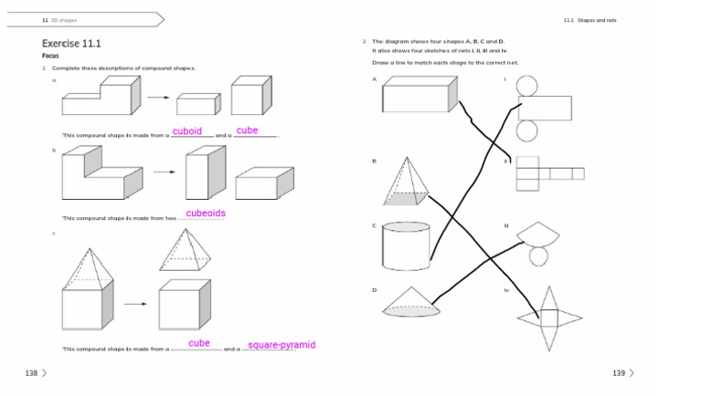 Cube and Cuboid Exercises | PDF