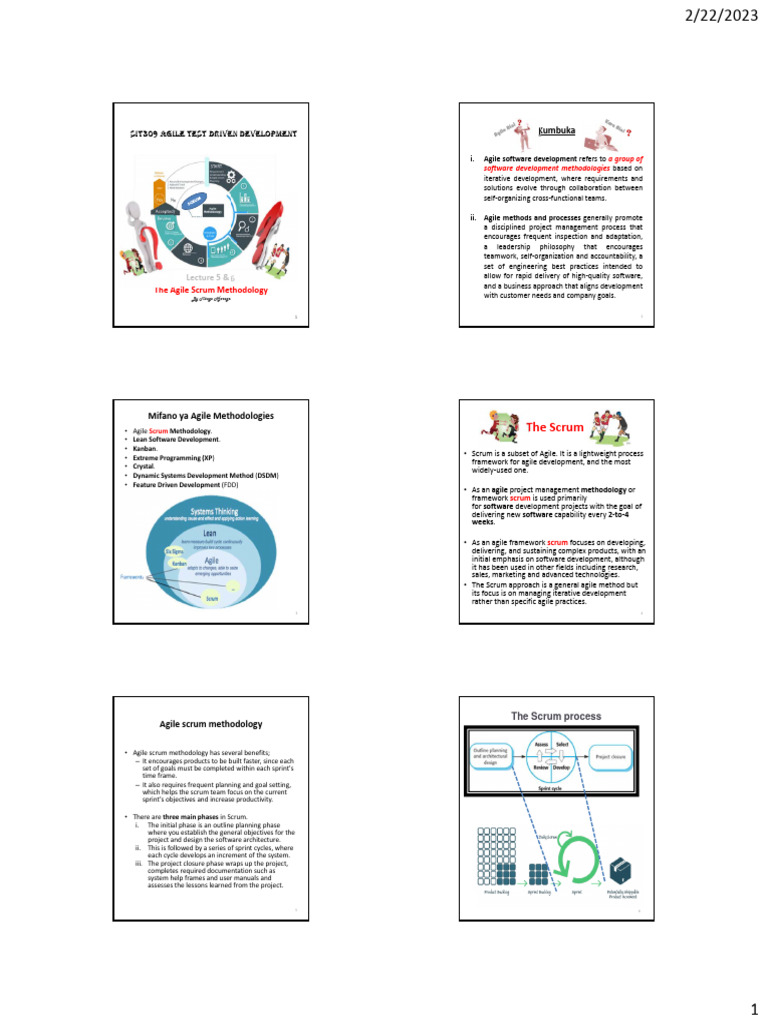 SIT302 LEC 5n6 Scrum Methodology | PDF | Scrum (Software Development ...