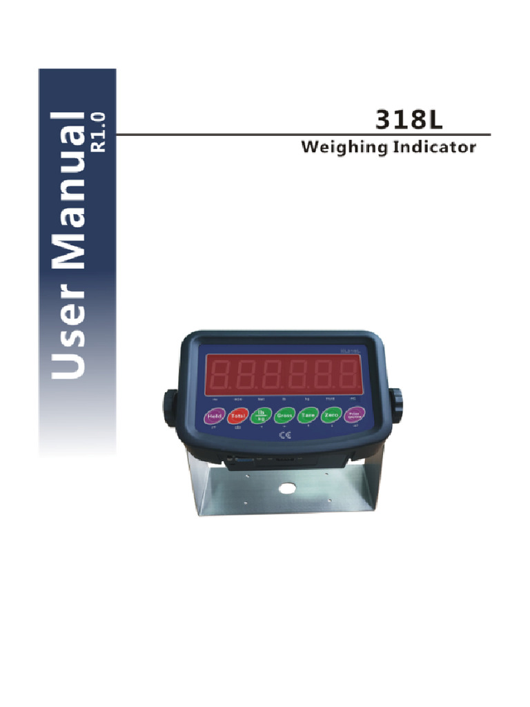 HL318L Weighing Scale Manual | PDF | Weight | Parameter (Computer ...