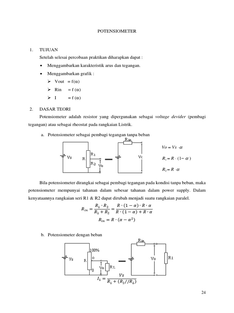 6 - Potensiometer | PDF | Sains & Matematika