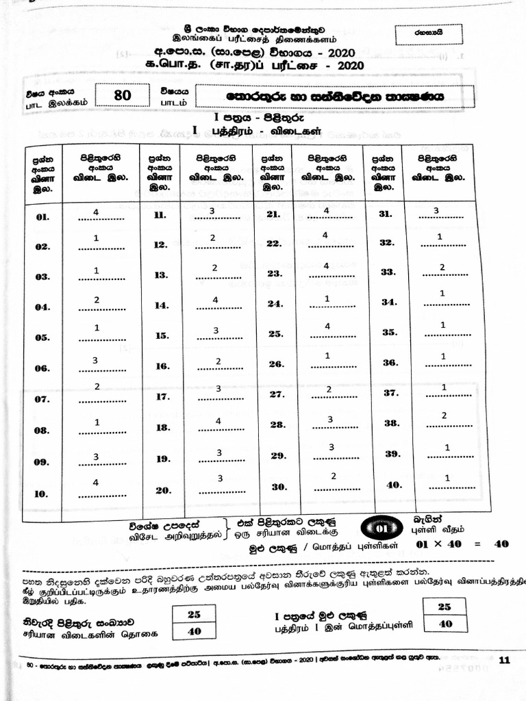 2020 OL ICT Marking | PDF