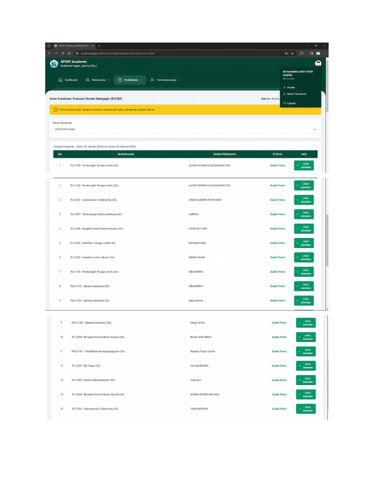 Edom Arsy Semester 3 | PDF