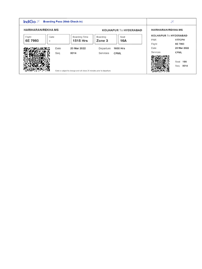 Boarding Pass | PDF